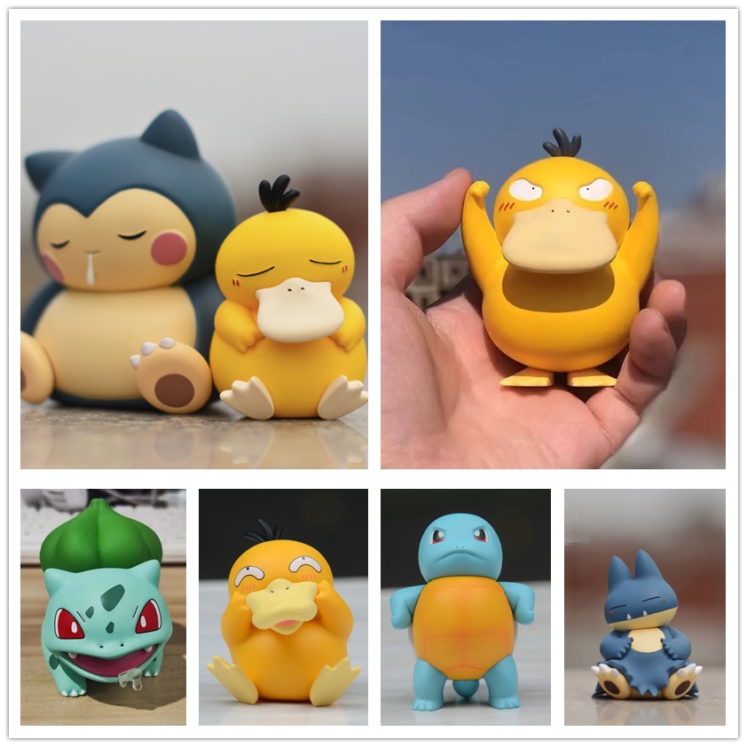 Pokemon Sleeping Position Psyduck Snorlax Gonbe Action Figure Model ...