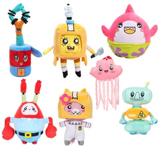 Newest Lankybox & SpongeBob SquarePants Plush Doll Crab Boss Squidward ...