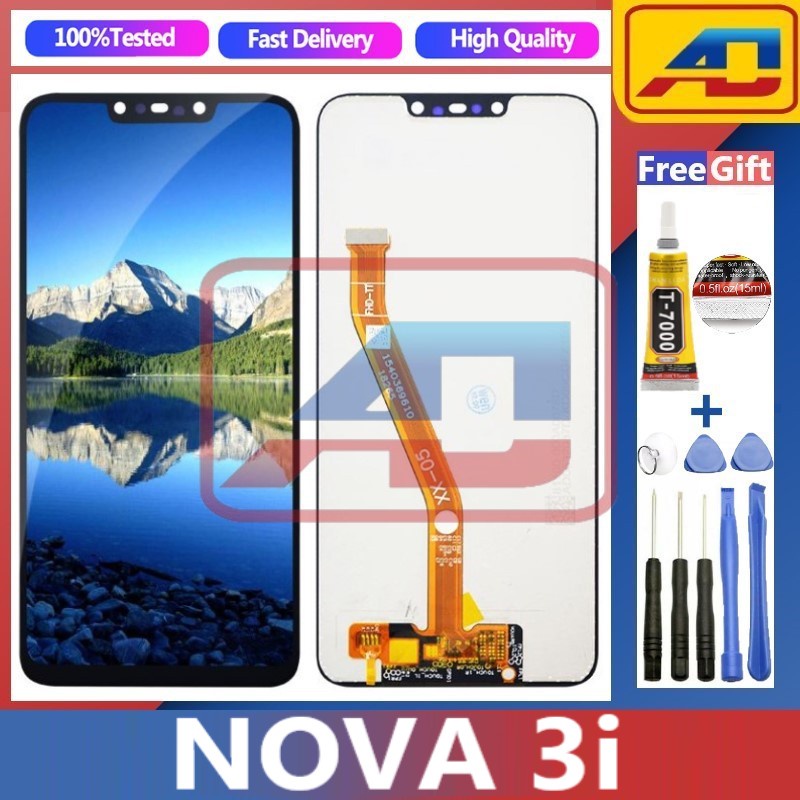 HUA WEI NOVA 3i LCD Display with Touch Screen Digitizer Assem+with free ...