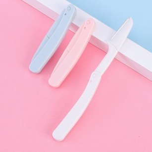 Tricolor foldable eyebrow trimmer blade mesh eyebrow scraper Beginner ...