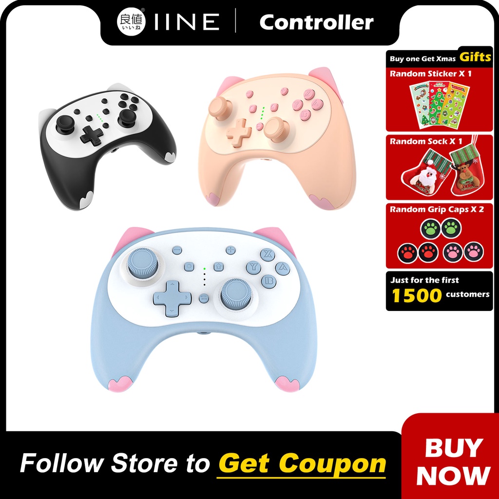 IINE Cartoon Cat Controller for Nintendo Switch | Shopee Philippines