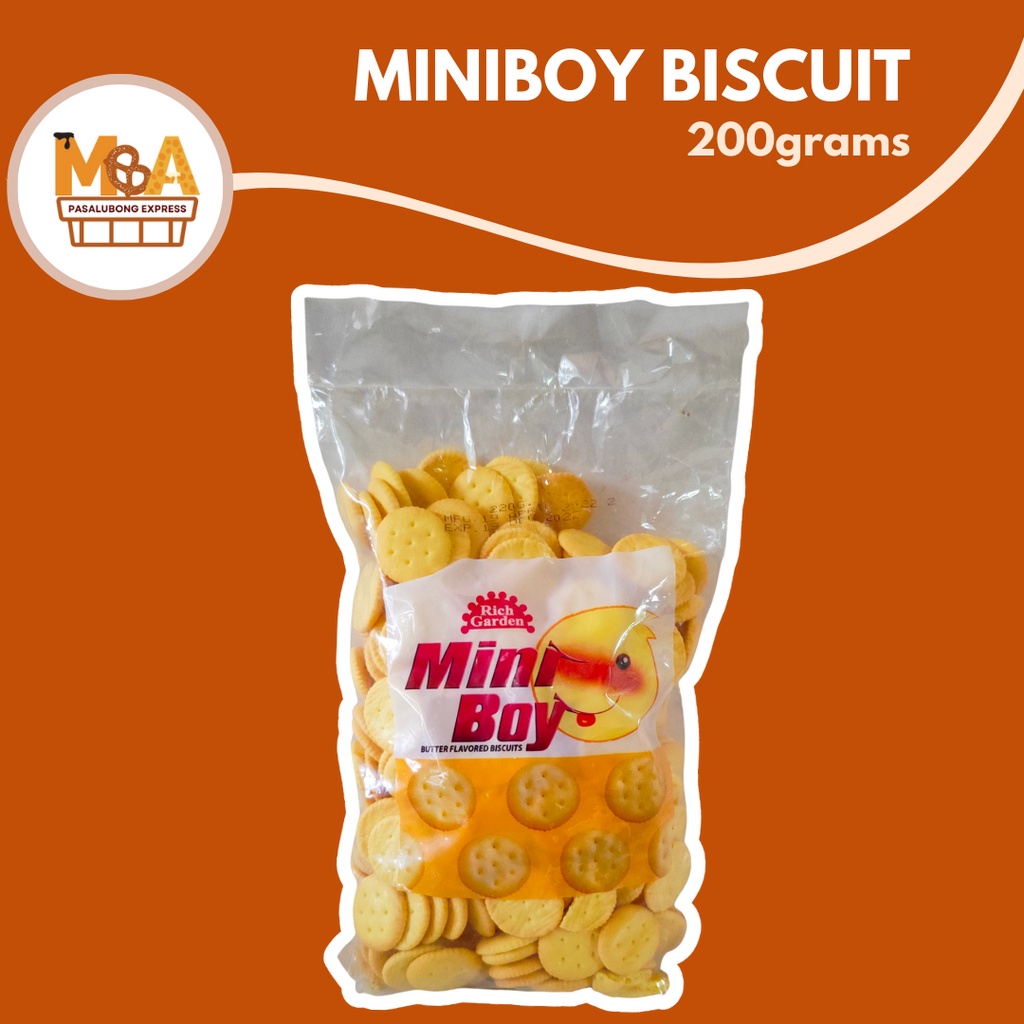 MINI BOY BUTTERED FLAVOR BISCUITS (200 GRAMS) | Shopee Philippines