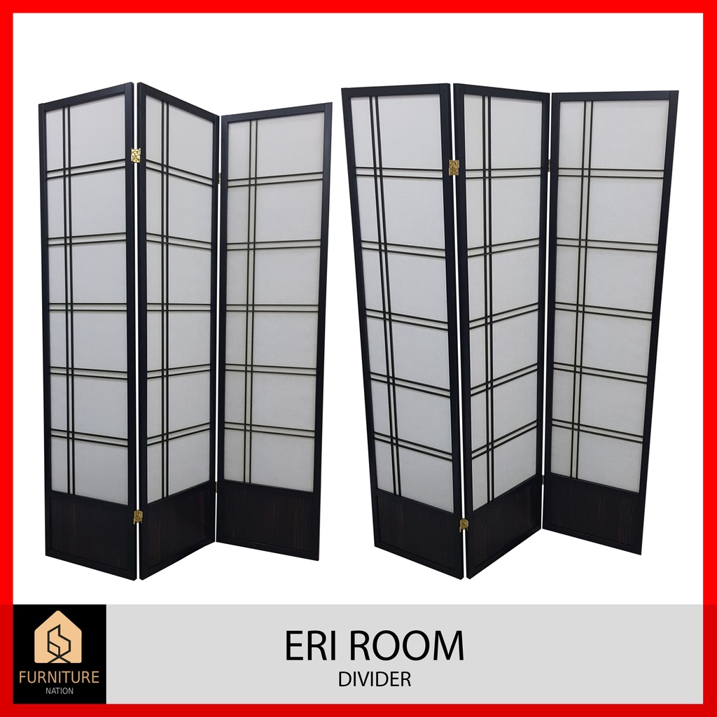 Room Divider ERI Furniture Nation 3 Partition Panel Divider Japanese ...