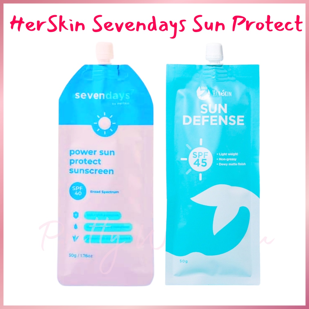 Herskin Her Skin Sun Defense Sevendays 7Days Sun Protect 50g Sachet ...