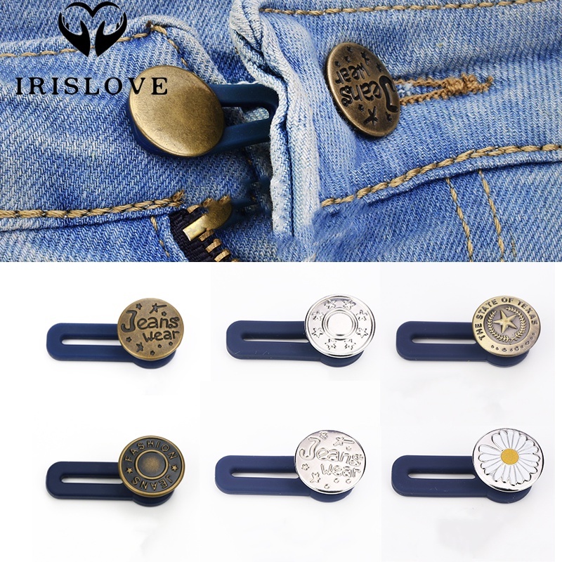 Irislove Pants Extend Silicone Button for Men Women Teen Jeans Waist ...