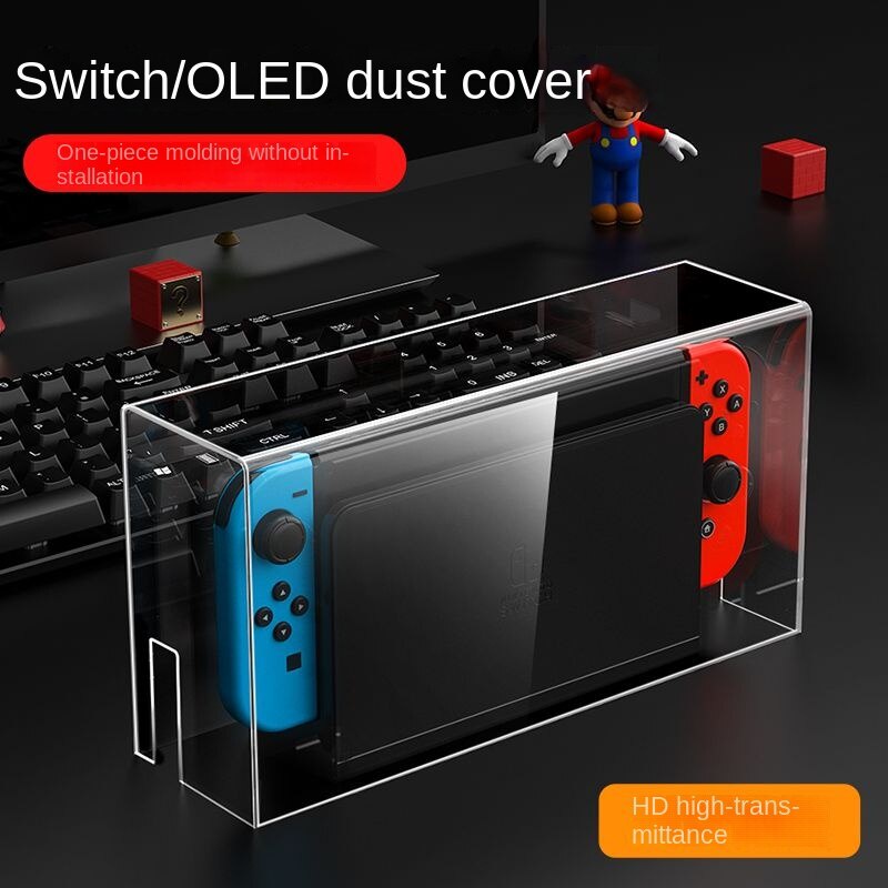 Switch Dust Cover Nintendo Switchled Host Video Game Base Box NS Shell OLED Cover Transparent ...