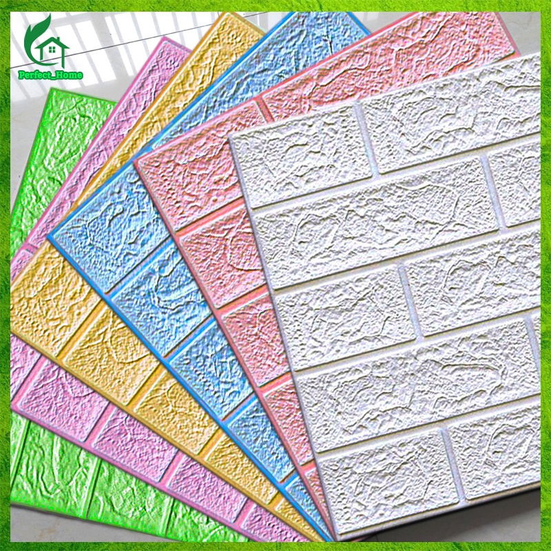 3D Wallpaper 38x35cm Foam Bricks Wall Stickers Design Self Adhesive ...