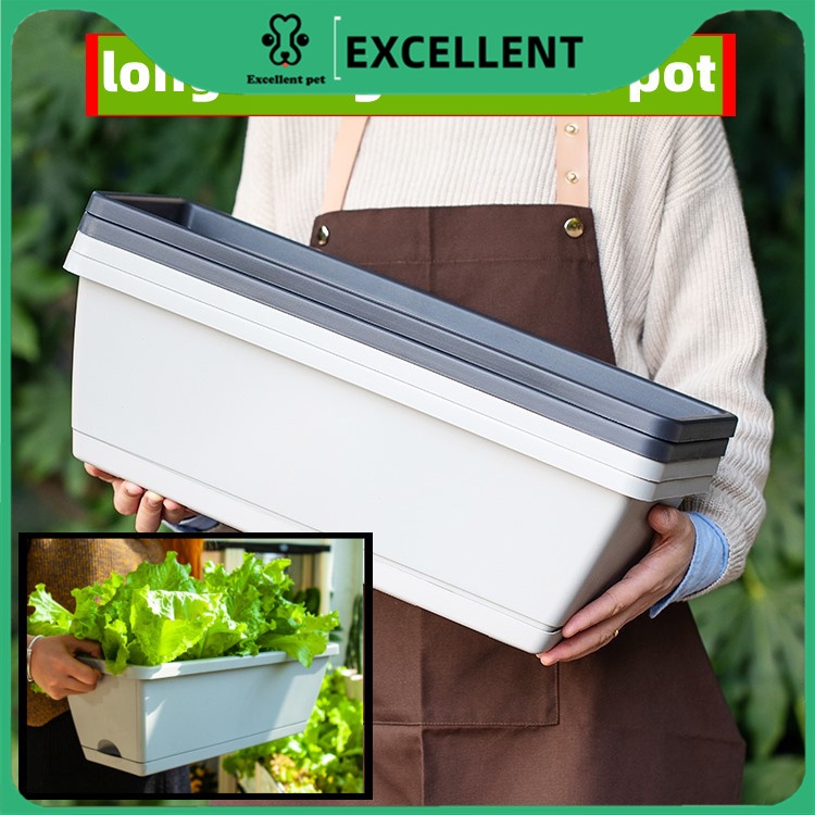 Flower Pots Long Grooved Pots Potted Plants Flowers And Vegetables ...