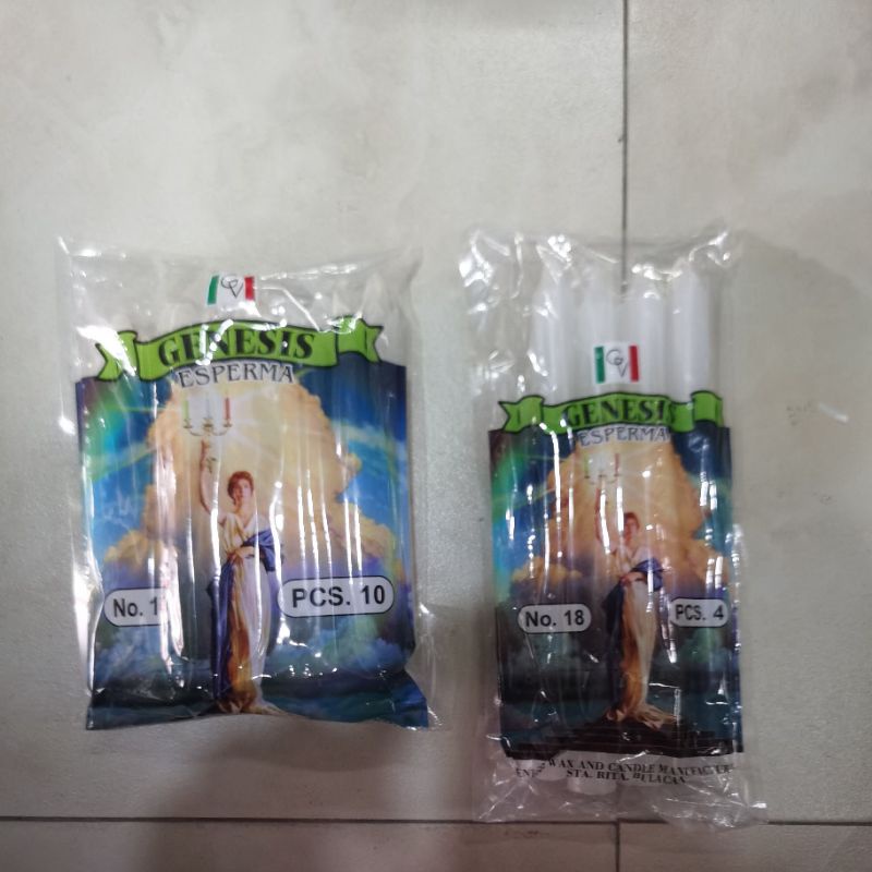 GENESIS BRAND CANDLES 4pcs and 10pcs | Shopee Philippines