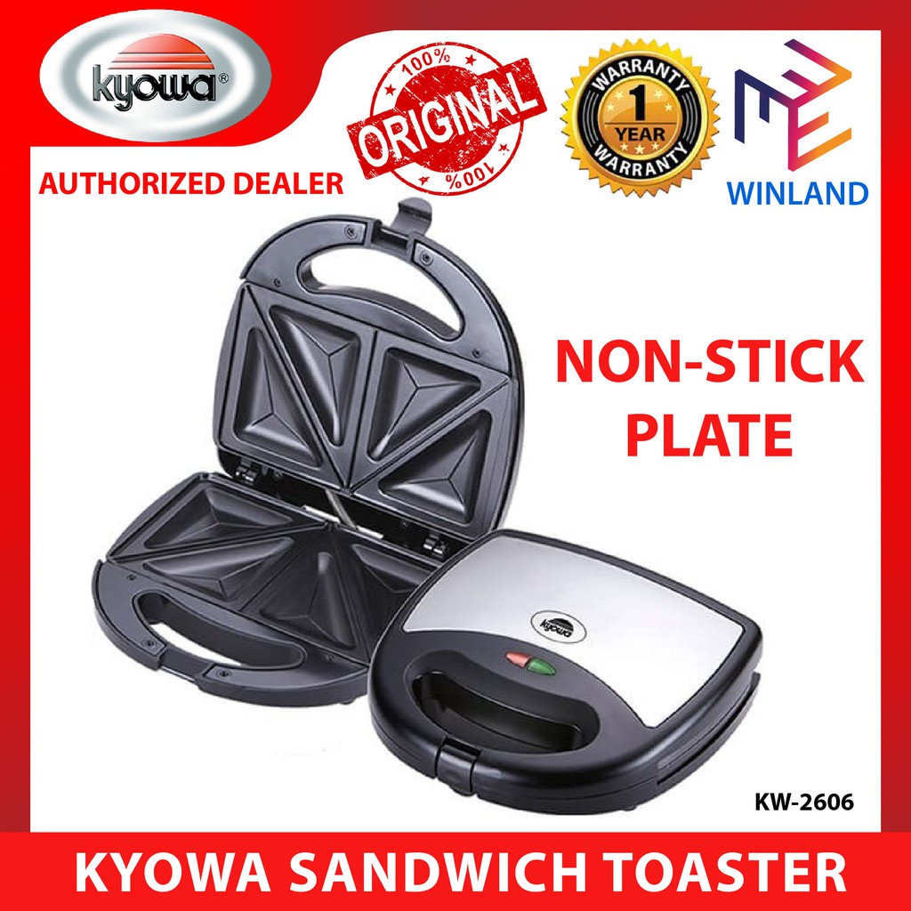 KYOWA by Winland Non Stick Sandwich Maker Sandwich Toaster KW-2606 ...