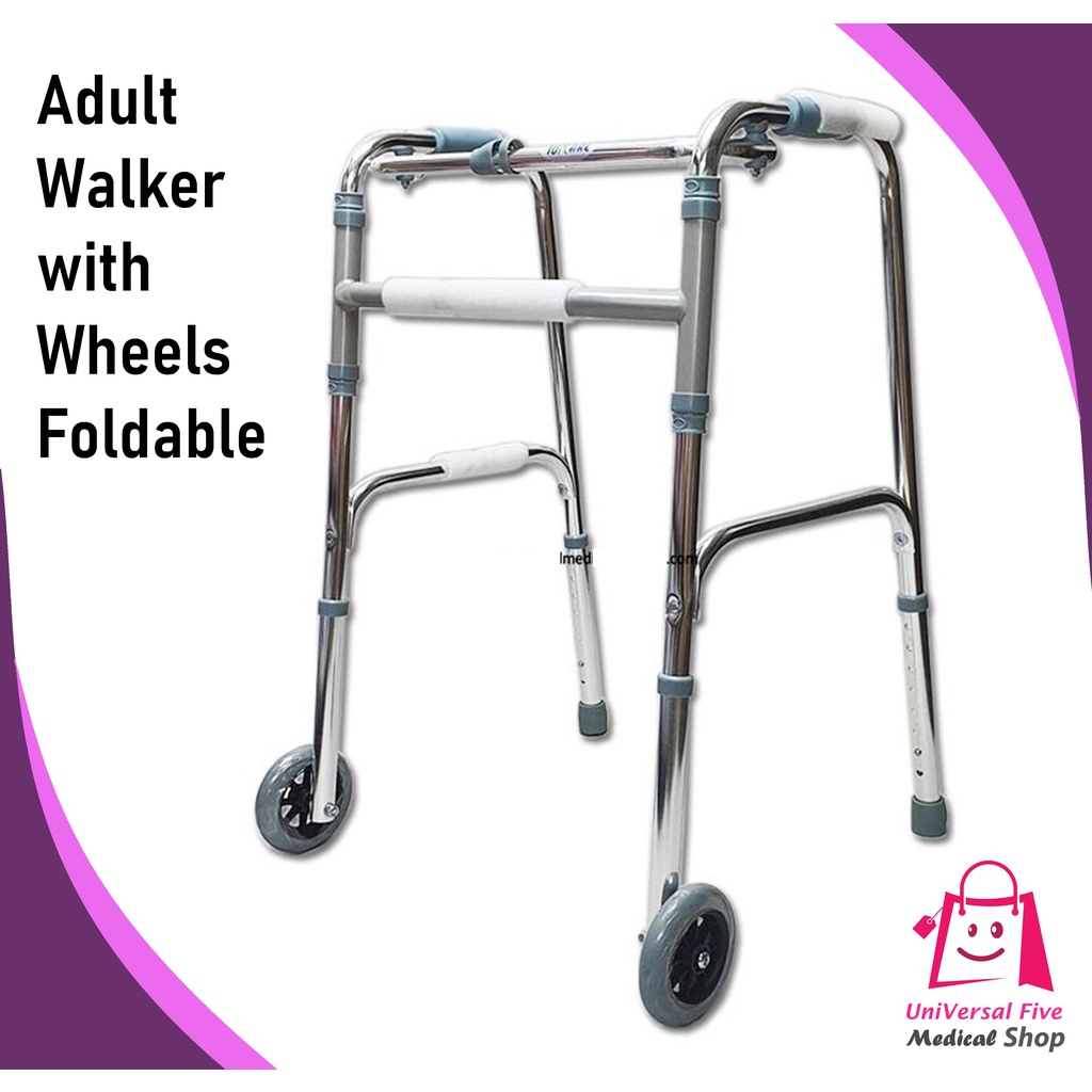 Adult Walker with Wheels Foldable Adult Walker without Wheels Standard ...