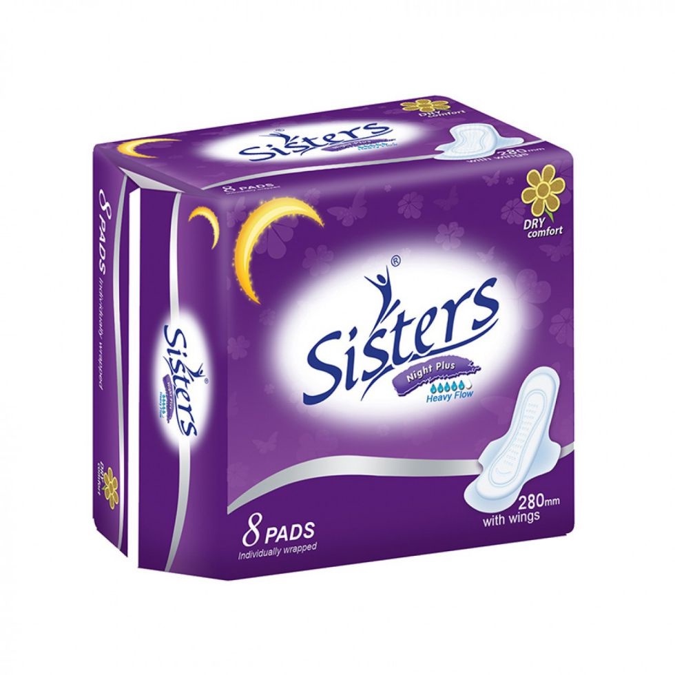 Sisters Sanitary Napkin With Wings Night 8s 280mm | Shopee Philippines