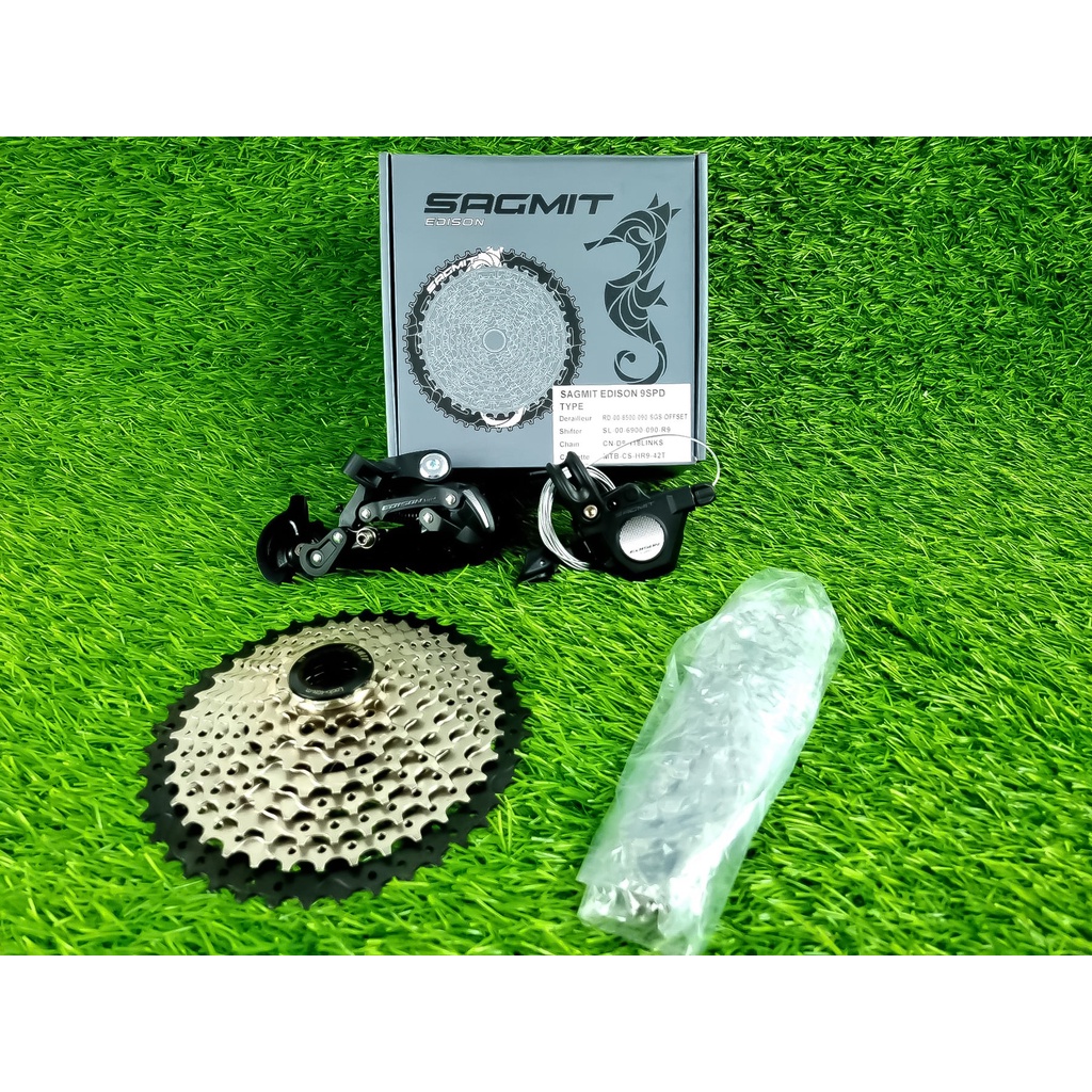 GBBS Sagmit Edison Upgrade Kit Rear Derailleur Shifter Sprocket Chain ...