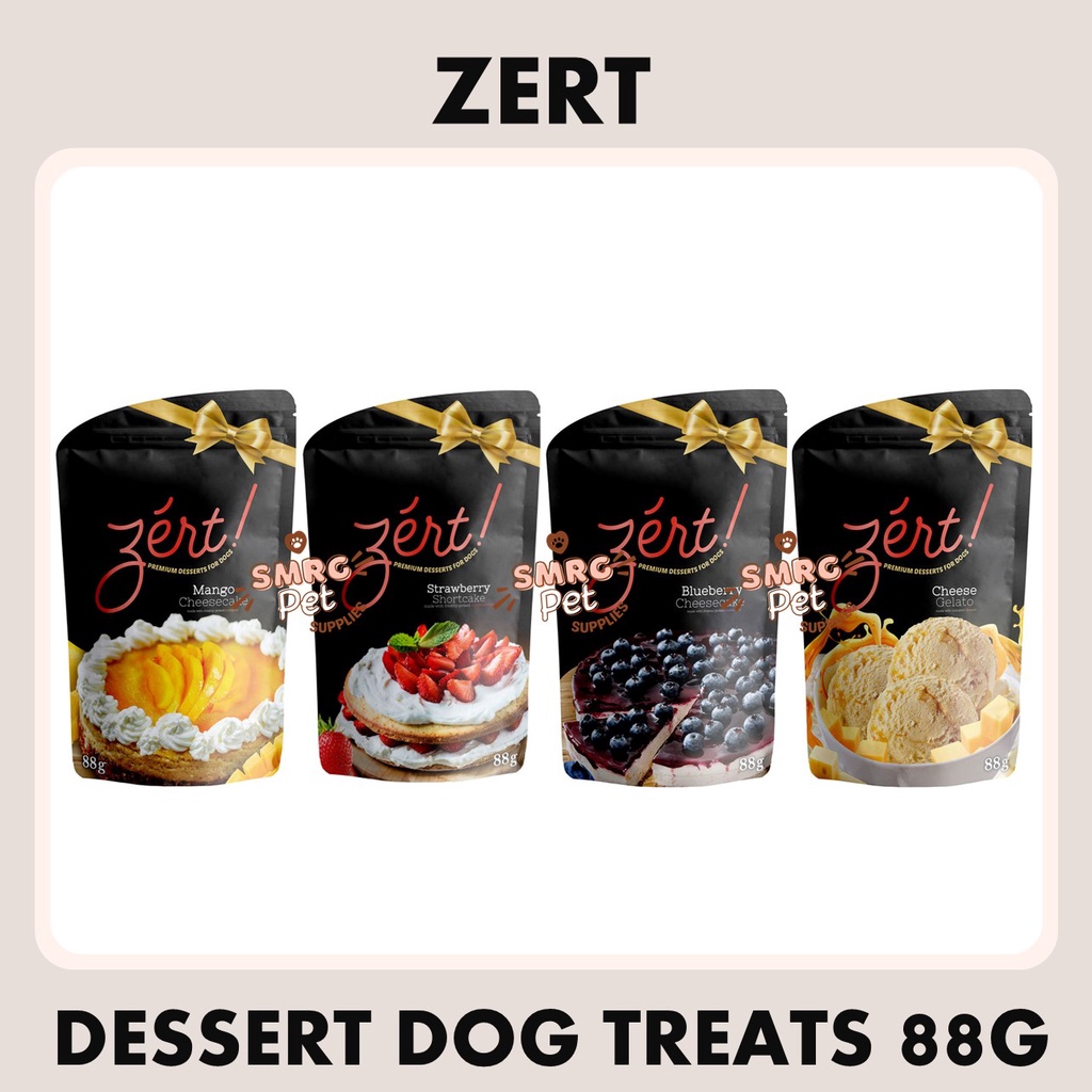 Zert Premium Desserts for Dogs Dog Treats 88g Blueberry Cheesecake ...