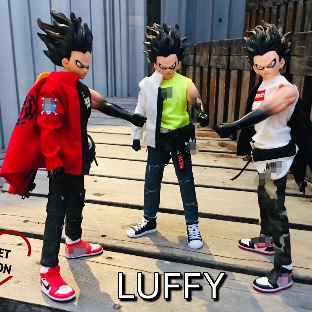 One Piece GK Trendy Luffy Cloth Clothes Street Wear Removable Creative ...