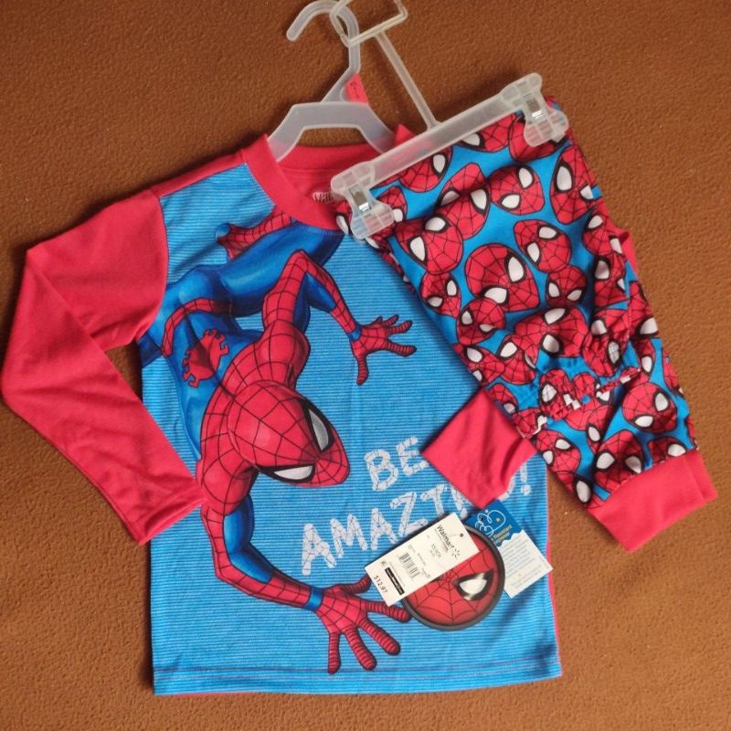 Marvel Spider Man Flame Resistant Sleepwear Discounted Shopee