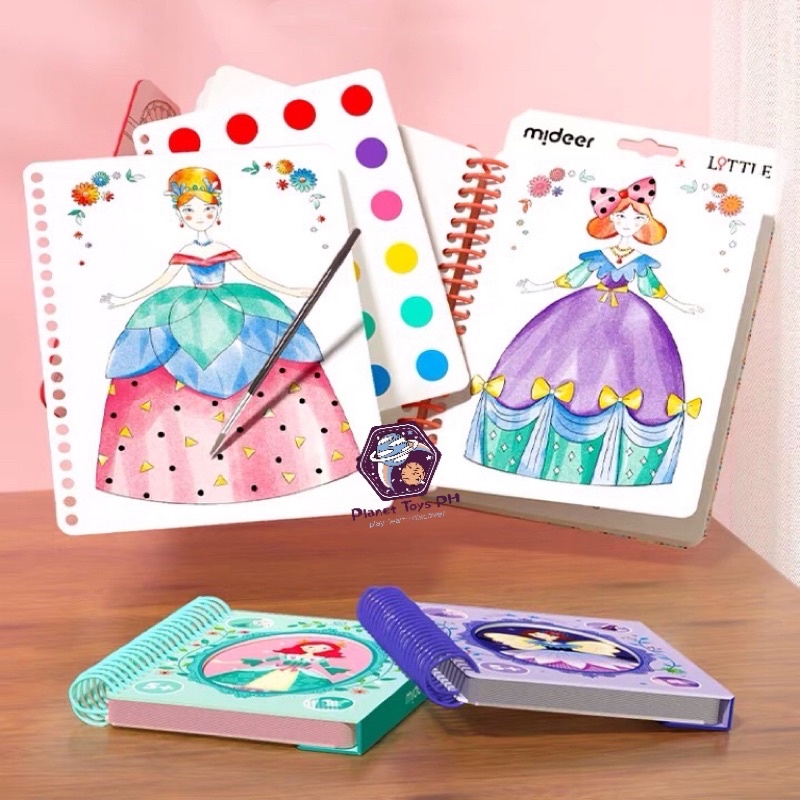 Mideer Little Fashion Designer Collage Book with designing painting and ...