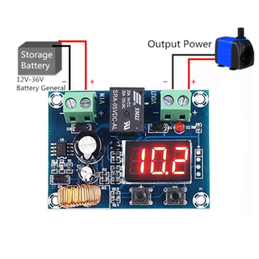 XH-M609 LED Digital Battery Low Voltage Disconnect Module Over Charge ...
