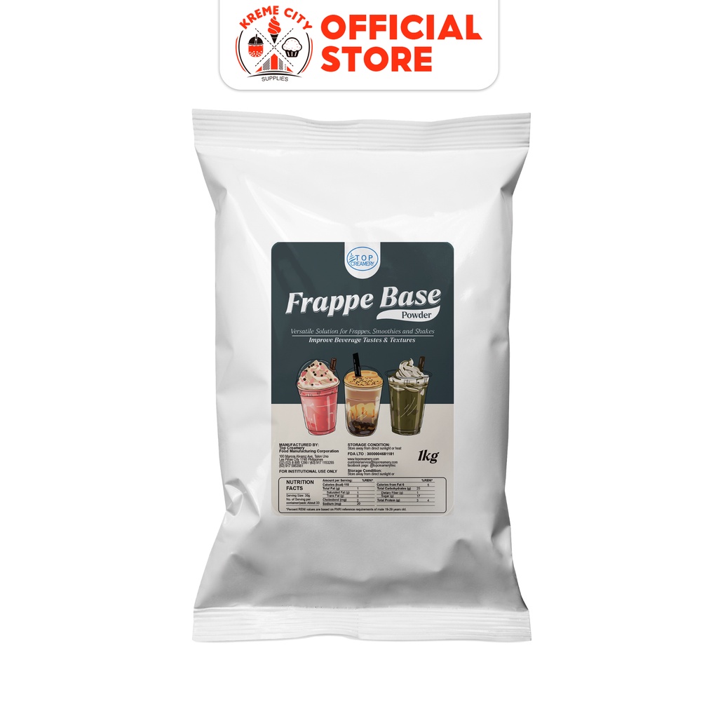 Top Creamery Frappe Base Powder 1kg | Shopee Philippines