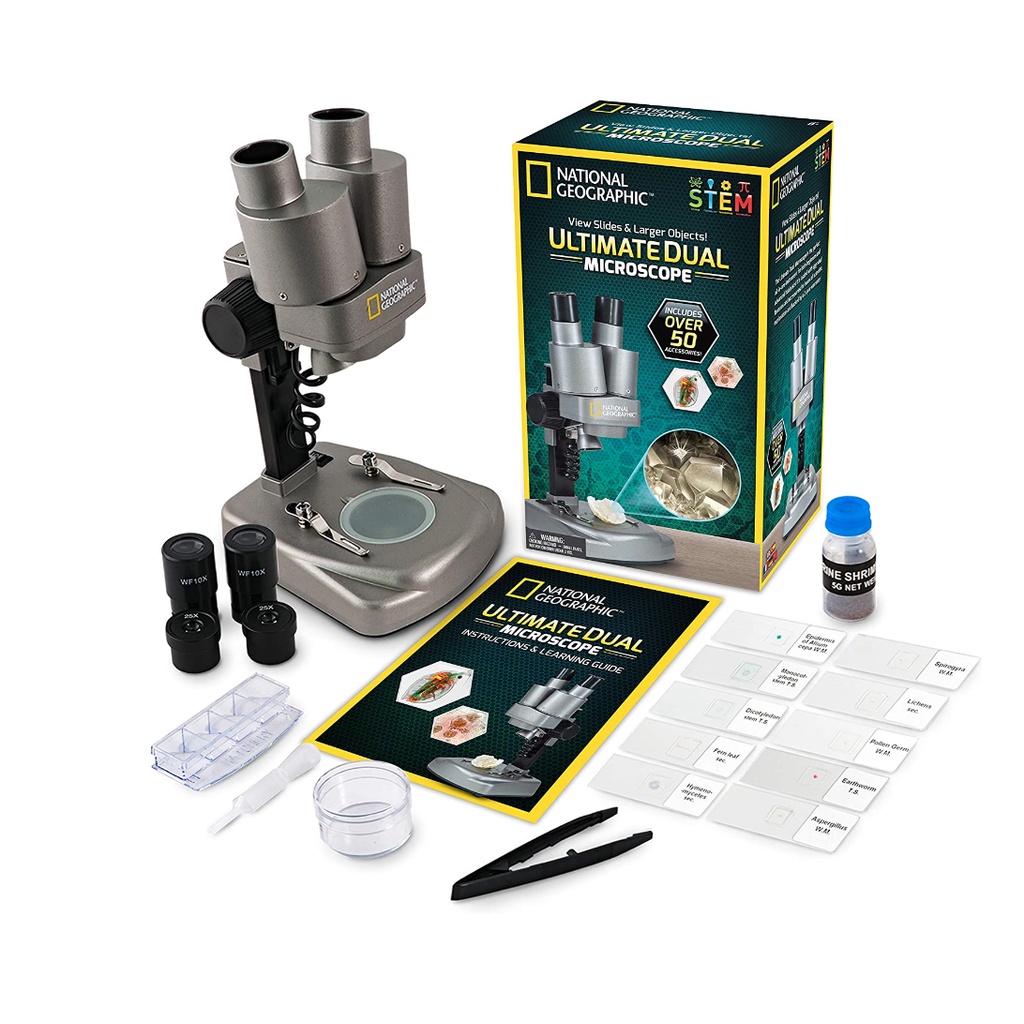 NATIONAL GEOGRAPHIC Dual LED Student Microscope | Shopee Philippines