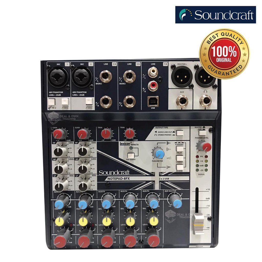 Soundcraft Notepad-8FX Mixer with Effects (Original) | Shopee Philippines