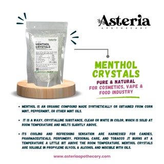 Menthol Crystals | Natural Menthol 500g / 1Kg - Asteria Apothecary ...