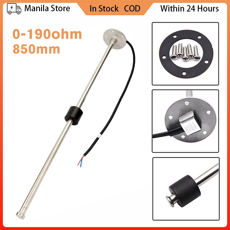 Water Fuel Level Gauge Sensor 0~190 Ohm 850mm Water Level Meter Boat ...
