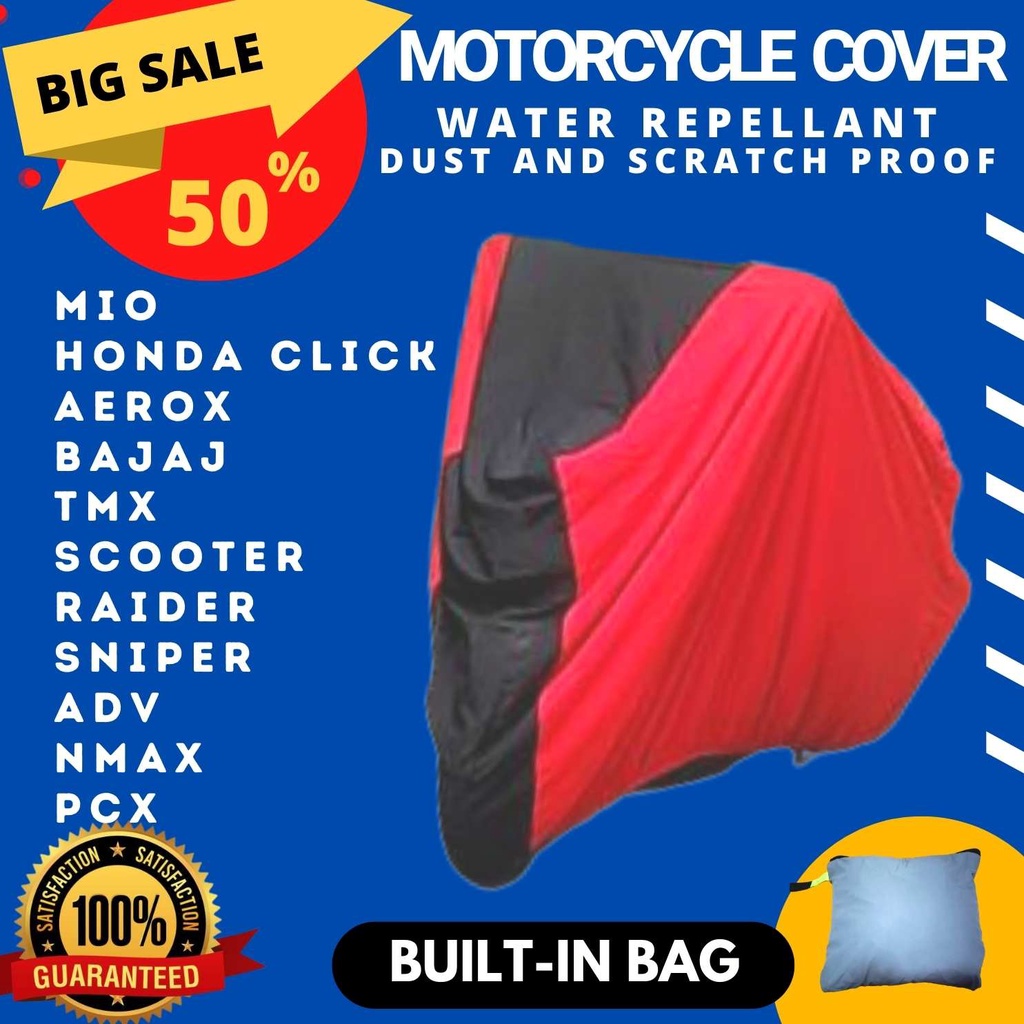 MOTOR COVER FOR MIO CLICK AEROX BAJAJ TMX SCOOTER RAIDER SNIPER ADV ...