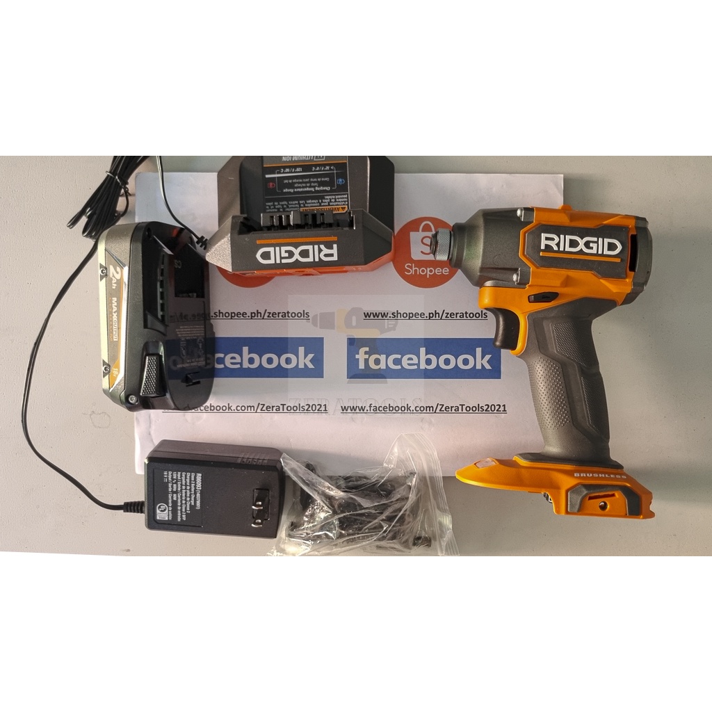 Ridgid Impact Driver Kit 2 (2A Option) | Shopee Philippines