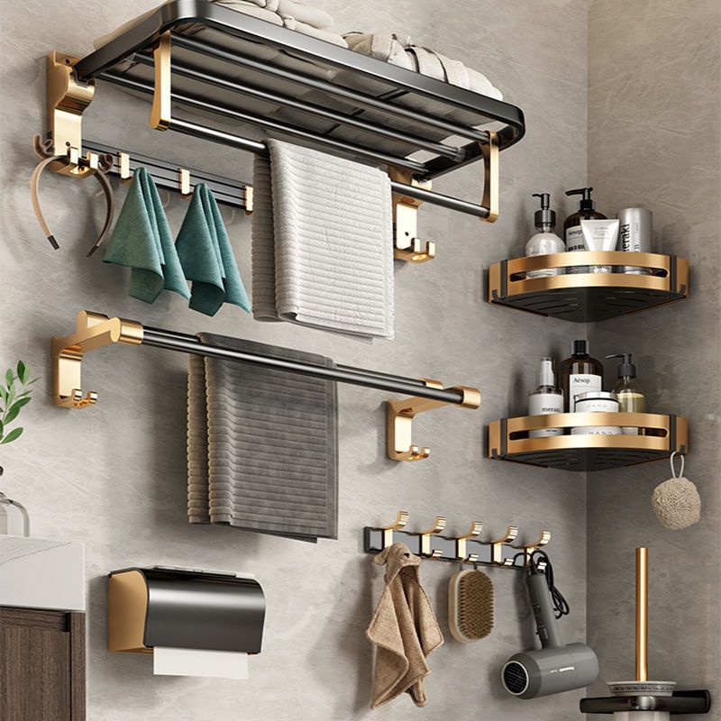 Bathroom Organizer Rack Towel Rack Corner Shelf Tissue Holder Bathroom ...