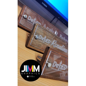 Custom Name Plate/ Personalized Desk Name Plate/ Wood Name Plate ...