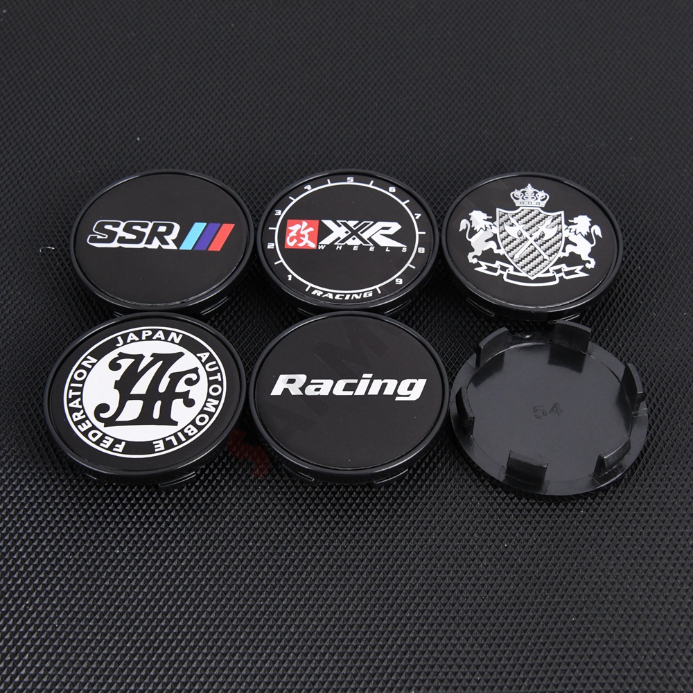 4PCS SSR Wheel Cover Hub Cap 54MM/49MM Rim Cap XXR RACING SPORT VIP JAF ...