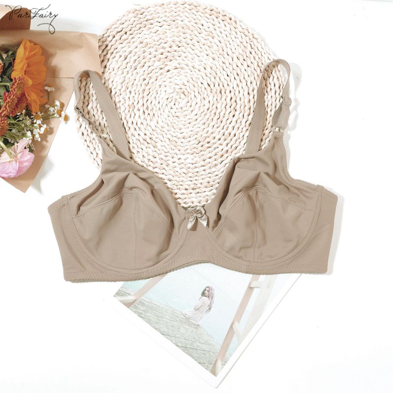 PARIFAIRY plus size bra cup C Underwire bra no foam full cup bra for woman 36C 38C 40C 42C 44C ...