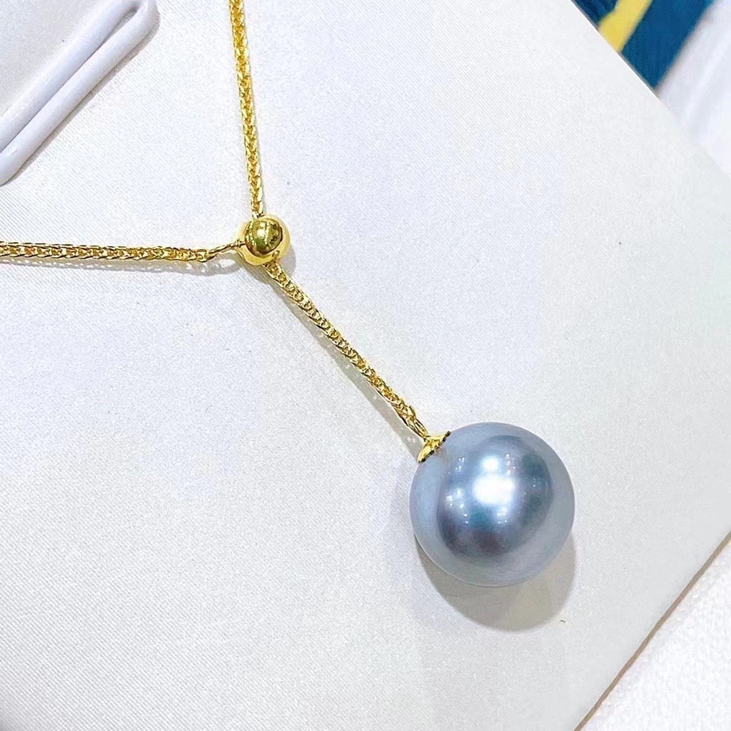 925 Silver Chopin Chain Y-shaped Single Bead Adjustment Chain Clavicle ...