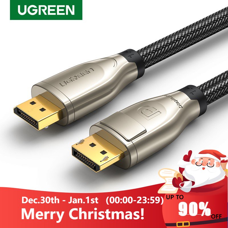 UGREEN DisplayPort Cable 8K, DisplayPort 1.4 Male to Male Cable Nylon ...