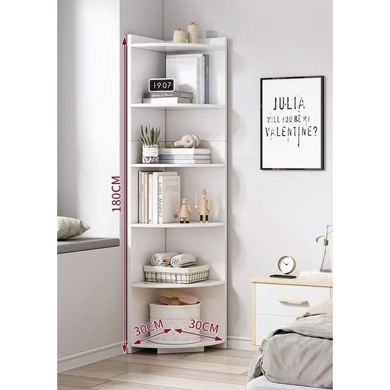 Nordic style corner cabinet multi-storey bookshelf multi-storey ...