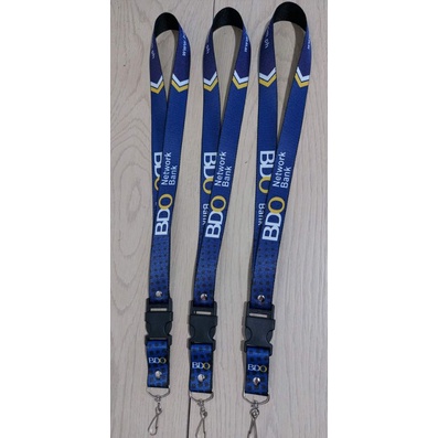 CUSTOMIZED BDO NETWORK BANK ID LACE LANYARD | Shopee Philippines