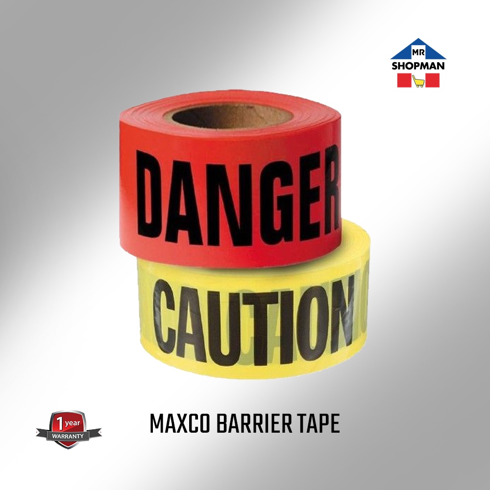 Maxco Caution / Danger Barrier Tape | Shopee Philippines