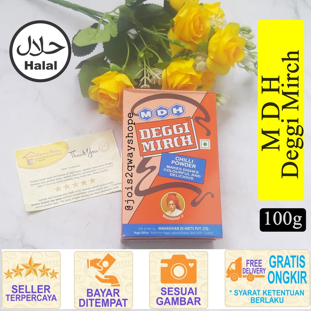 Indian Chili - MDH DEGGI MIRCH (CHILLI POWDER) 100 GM | Shopee Philippines