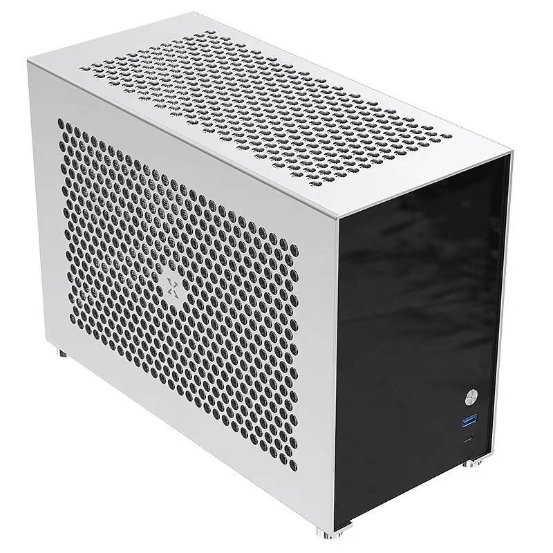 (New Arrival)ZZAW B5 Aluminum Alloy Mini ITX DTX Case support 240 water ...
