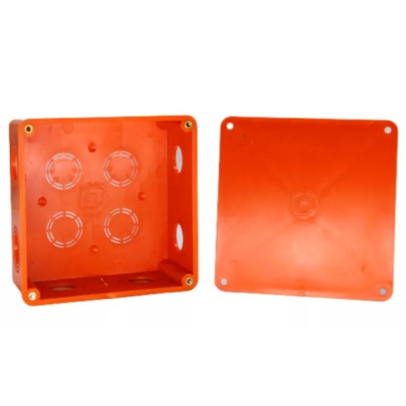 Royu Square Box (4"x4") PULL BOX POLY PVC with COVER FIRE RETARDANT ...