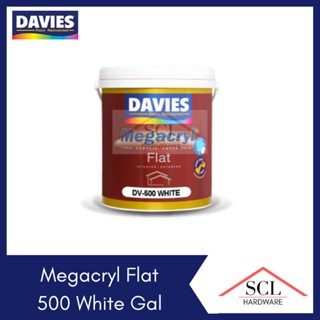 DAVIES Megacryl Flat Latex 500 White Gallon | Shopee Philippines