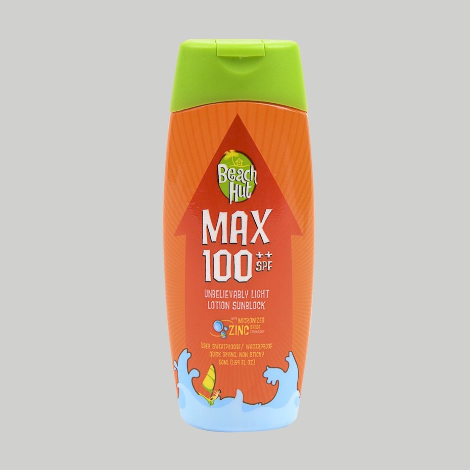 Beach Hut Max Sun Block Spf100 Lotion 50ml | Shopee Philippines