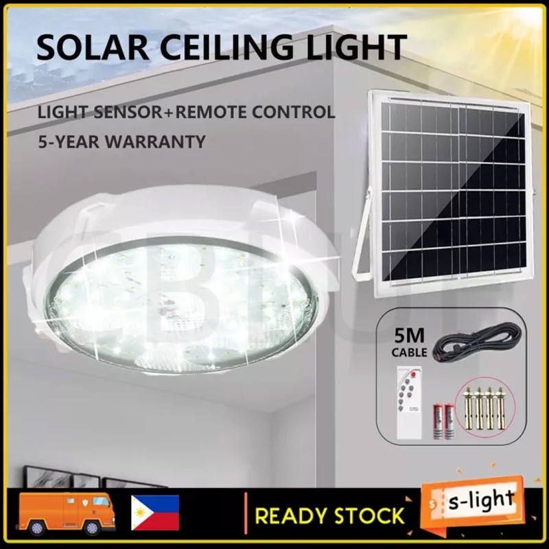 500W 300W Solar Lights Solar Ceiling Lamp Home Indoor Ceiling Light ...