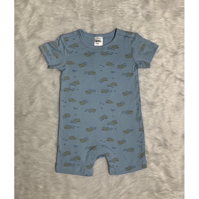 ROM14 - Whale Design Blue Baby Romper | Shopee Philippines