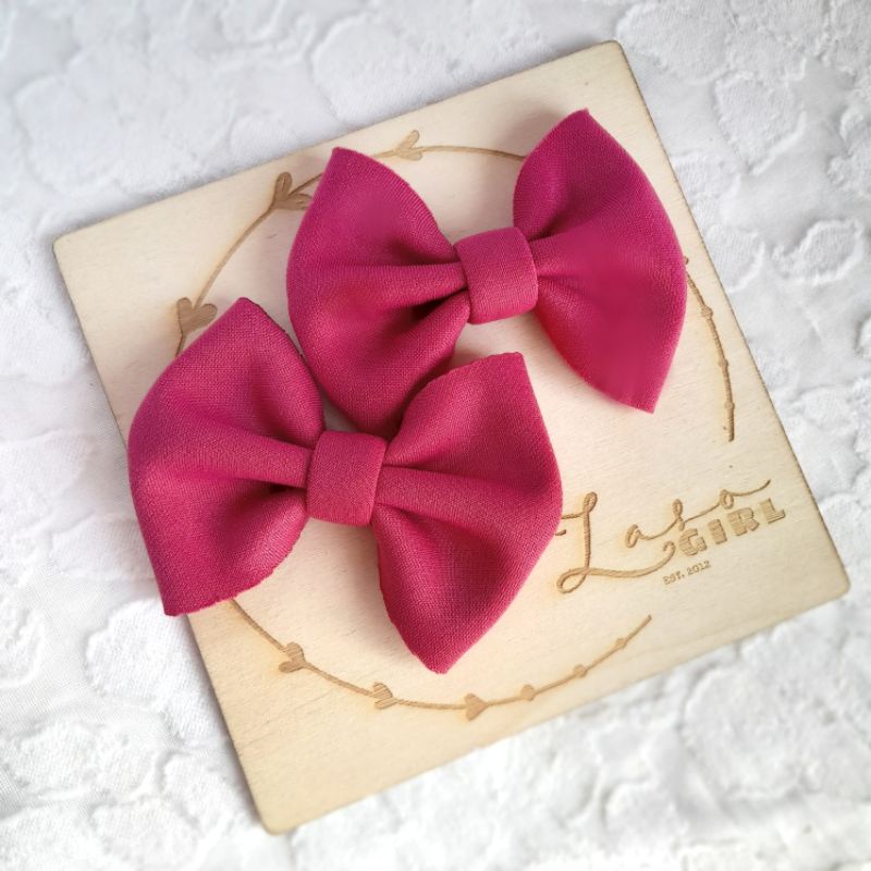 Laira Mini Hair Bow - Laso Girl Fabric Collection | Shopee Philippines
