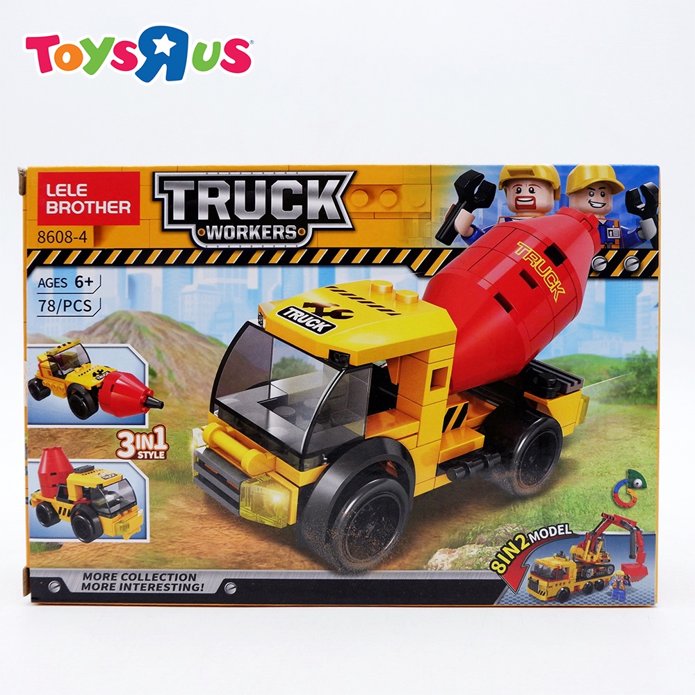 Lele Brothers Blocks 78 pcs Mixer Truck | Shopee Philippines