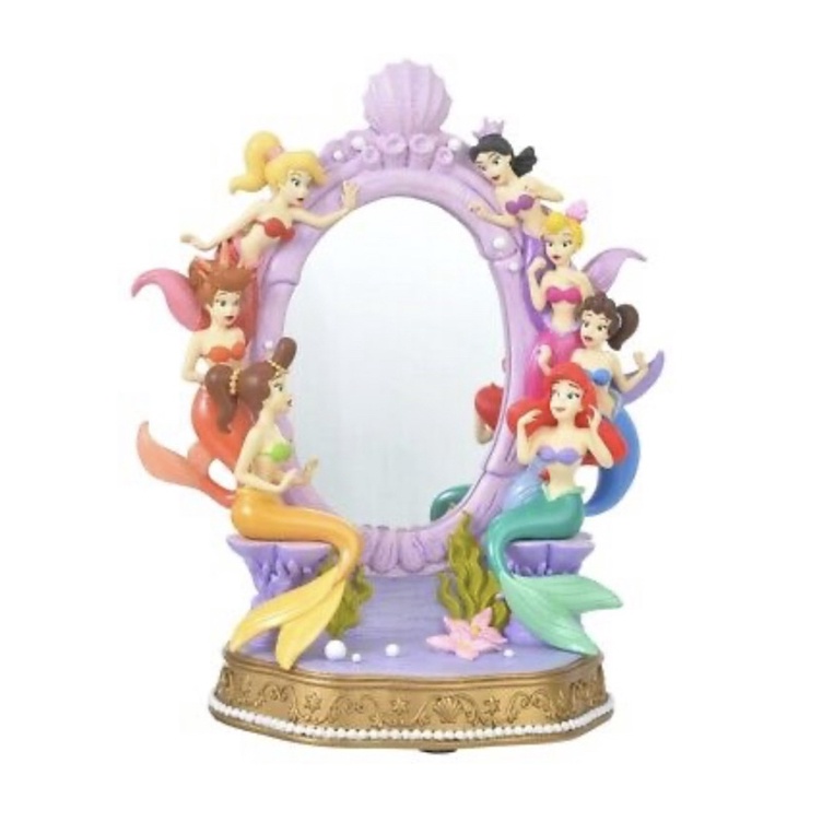 Disney Little Mermaid Ariel Sisters Figure Stand Mirror Story ...