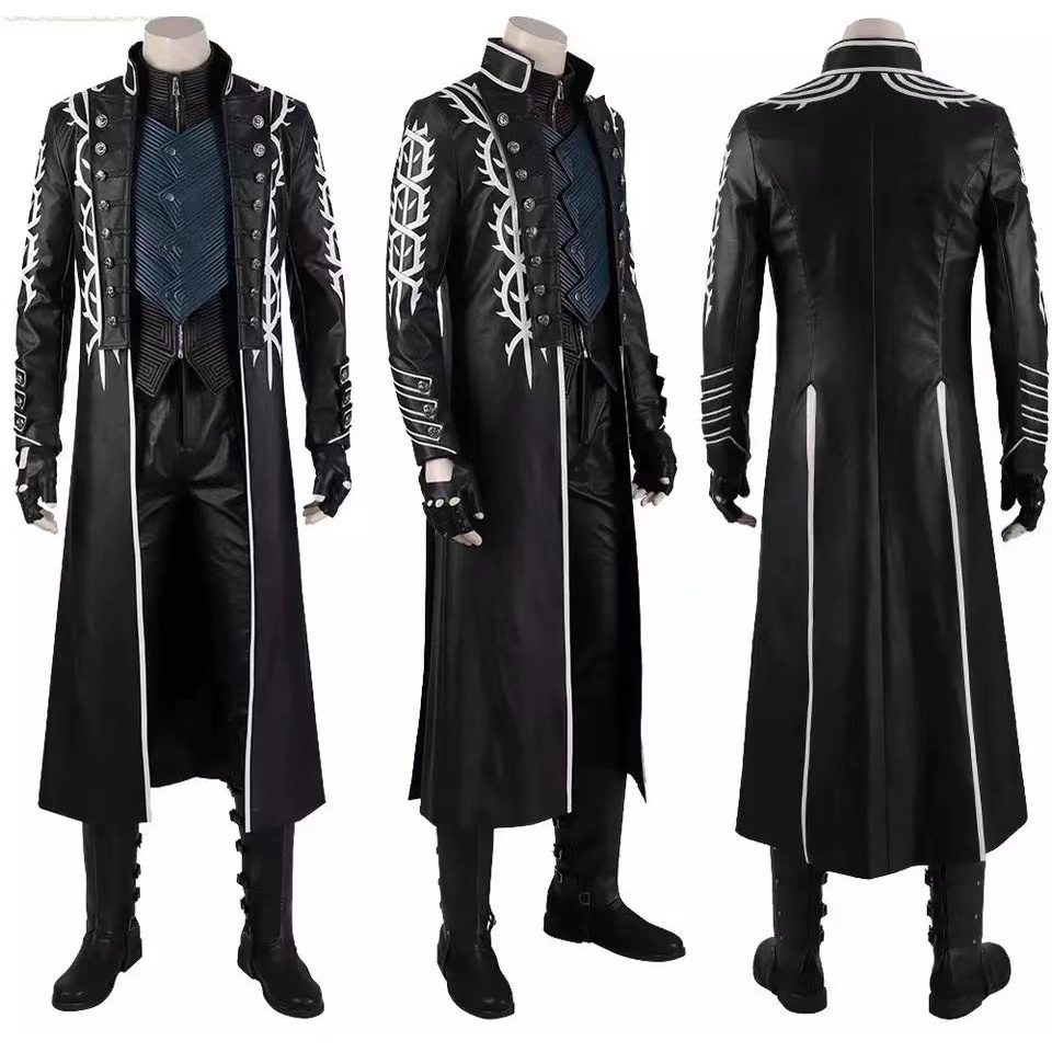 Game DMC Cosplay Demon Hunter Costume Fancy Halloween Carnival Role ...