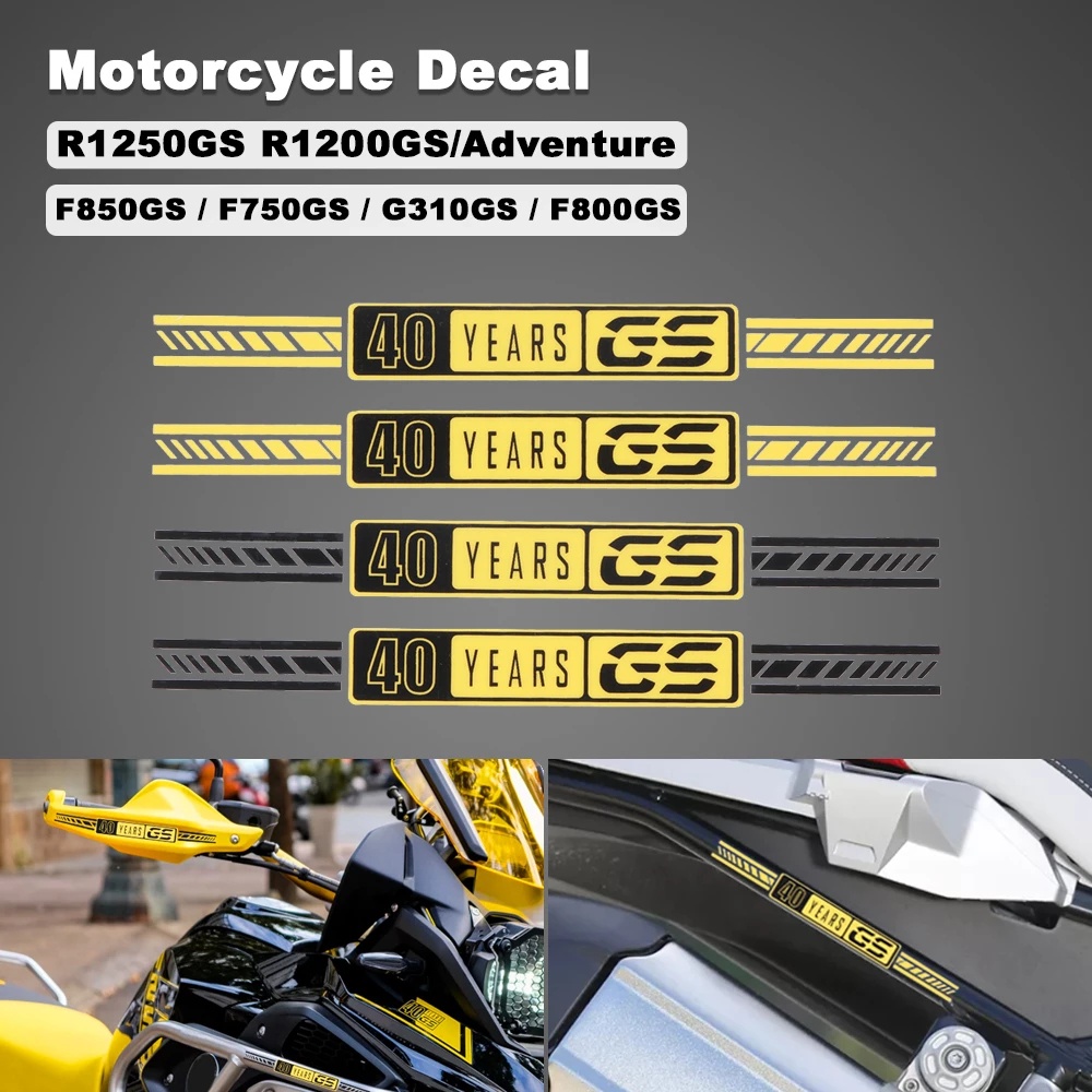 40 YEARS GS Handguard Decal For BMW R1200GS LC R1250GS Adventure F850GS ...